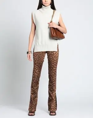 Blumarine Leopard-print Flared Leg Trousers
