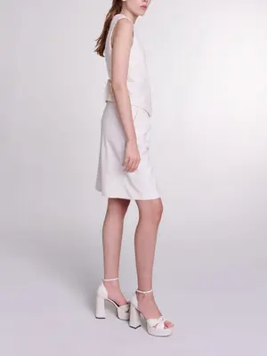 Maje Pleated Bermuda Shorts