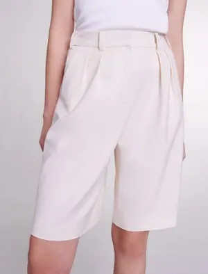 Maje Pleated Bermuda Shorts