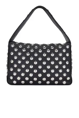 Khaite Elena Studded Shoulder Bag - Black