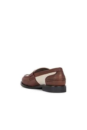 Miu Miu Penny Loafer - Bruciato & Corda