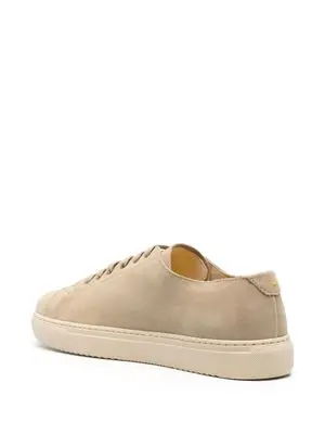 DOUCAL'S Logo-debossed Suede Sneakers - Neutrals