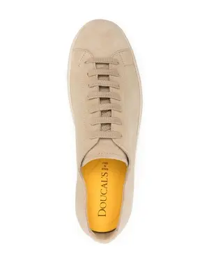 DOUCAL'S Logo-debossed Suede Sneakers - Neutrals