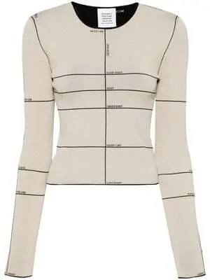 Vetements Intarsia-knit Long-sleeved Top