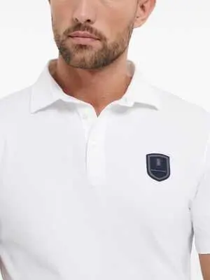 Brunello Cucinelli Appliqué-detail Polo Shirt - White