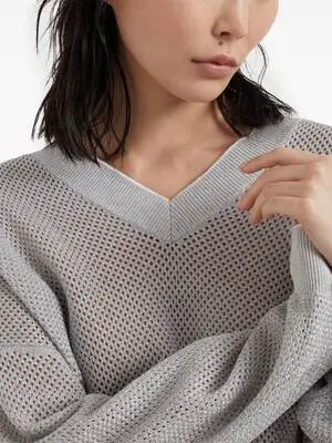 Brunello Cucinelli V-neck Knit Jumper