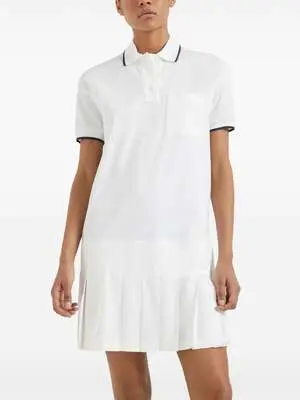 Brunello Cucinelli Stripe-tipping Cotton Minidress