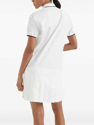 Brunello Cucinelli Stripe-tipping Cotton Minidress