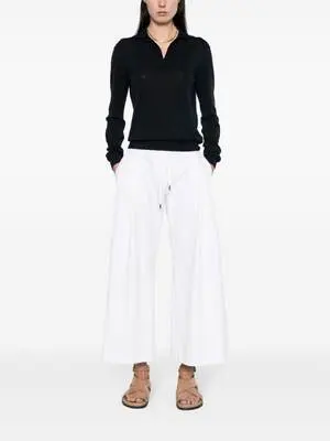 Brunello Cucinelli Pleated Cropped Trousers