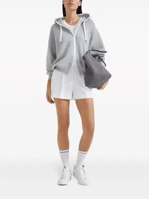 Brunello Cucinelli Open-knit Zip-up Hoodie