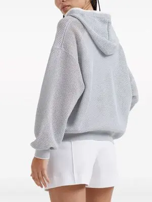 Brunello Cucinelli Open-knit Zip-up Hoodie