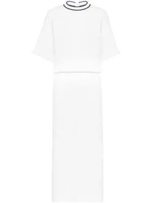 Brunello Cucinelli Cable-knit Cotton Dress