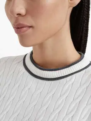 Brunello Cucinelli Cable-knit Cotton Dress