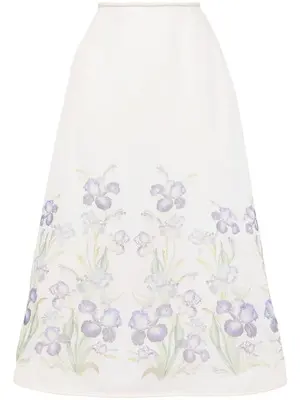 Zimmermann Natura A-line Skirt - Neutrals