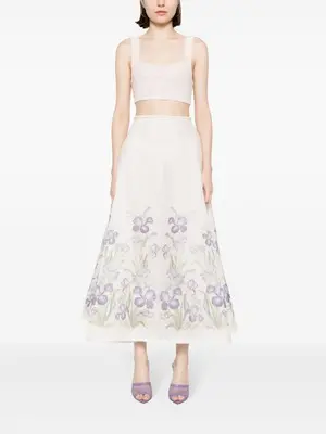 Zimmermann Natura A-line Skirt - Neutrals
