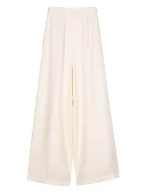 Ralph Lauren Greer Pleat-detail Palazzo Pants - Neutrals