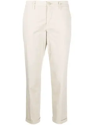 FAY Low-rise Straight-leg Chinos