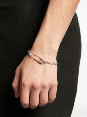 Emanuele Bicocchi Crest Pin Bracelet - Silver
