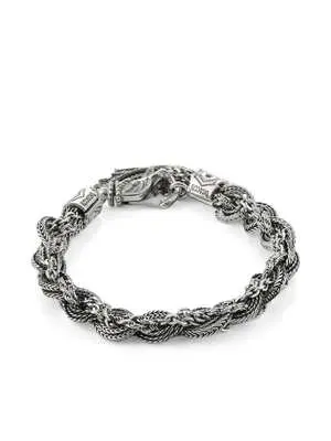 Emanuele Bicocchi Medium Round Braid Bracelet - Silver