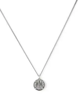 Emanuele Bicocchi Lily Tag Pendant Necklace - Silver