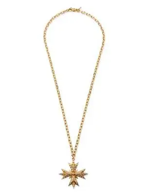 Emanuele Bicocchi Eb Crest Silver Necklace - Gold
