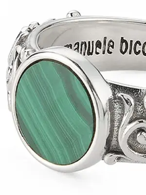 Emanuele Bicocchi Arabesque Malachite Ring - Green