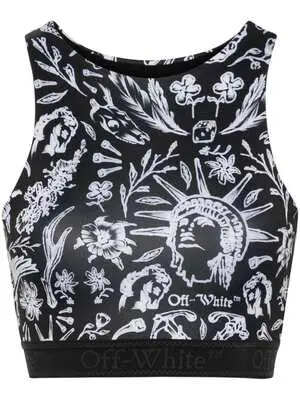 Off-White Tattoo-print Performance Top
