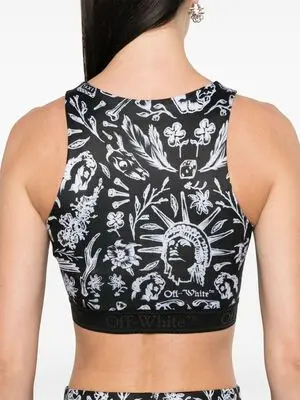 Off-White Tattoo-print Performance Top