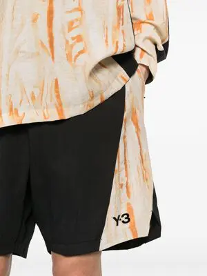 Y3 Rust-dye Track Shorts