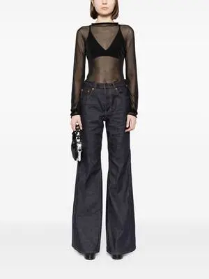 Sacai Mid-rise Flared Jeans