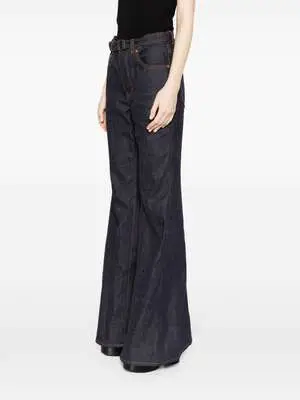 Sacai Mid-rise Flared Jeans