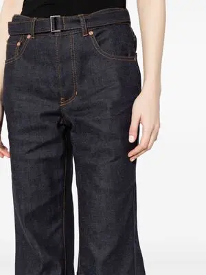Sacai Mid-rise Flared Jeans