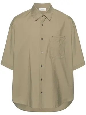 LEMAIRE Voile Shortsleeved Shirt - Green