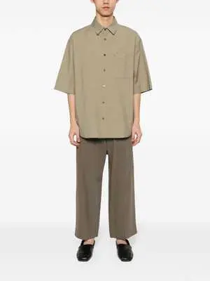 LEMAIRE Voile Shortsleeved Shirt - Green