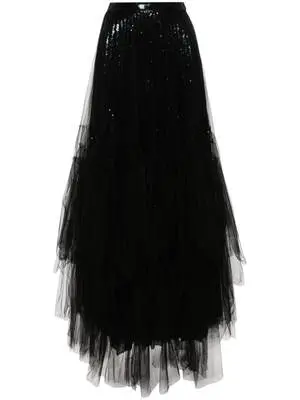 Ralph Lauren Sequinned Tulle Maxi Skirt