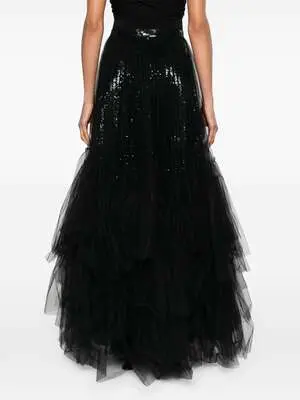Ralph Lauren Sequinned Tulle Maxi Skirt