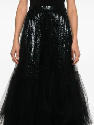 Ralph Lauren Sequinned Tulle Maxi Skirt