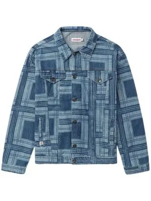 CHARLES JEFFREY Tartan Denim Jacket