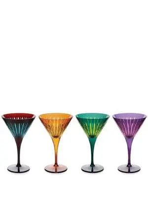 L'Objet Prism Martini Glasses - Purple