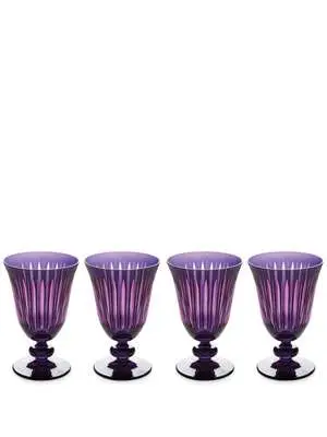 L'Objet Prism Wine Glasses - Purple