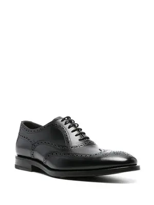 HENDERSON BARACCO Almond-toe Leather Brogues