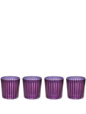 L'Objet Prism Double Old Fashioned Glasses - Purple