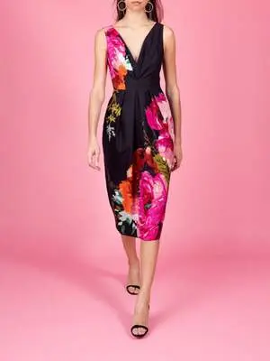 Erdem Floral-print Cotton Midi Dress
