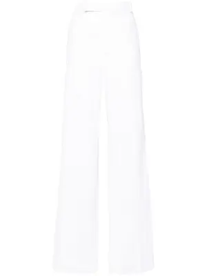 Thom Browne Pressed-crease Trousers - White
