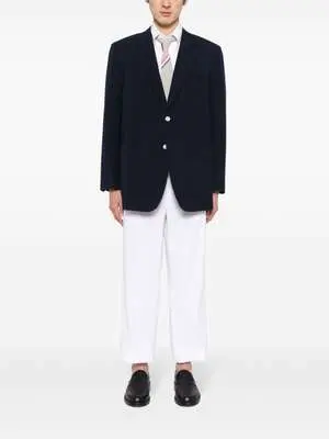 Thom Browne Pressed-crease Trousers - White
