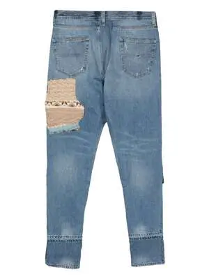 GREG LAUREN Mid-rise Tapered Jeans
