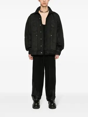 Rick Owens Worker Cotton Shirt Jacket - Black