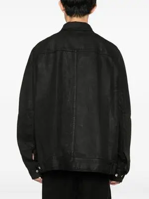 Rick Owens Worker Cotton Shirt Jacket - Black