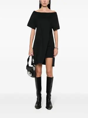 COURREGES Asymmetric Mini Dress - Black