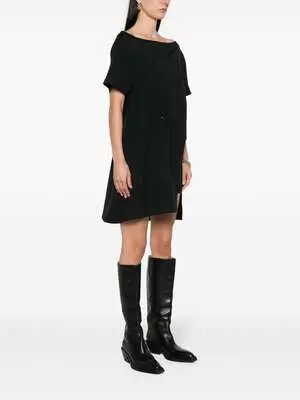 COURREGES Asymmetric Mini Dress - Black